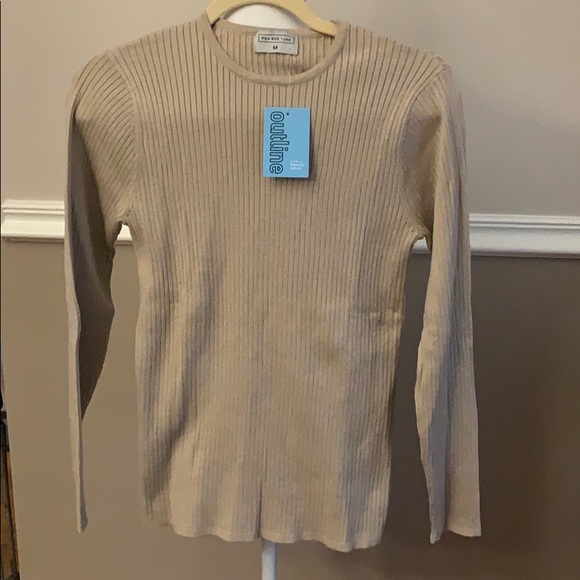 Pea Bee + Jae | Sweaters | Nwt Ribbed Sweater Outline By Pbj | Poshmark